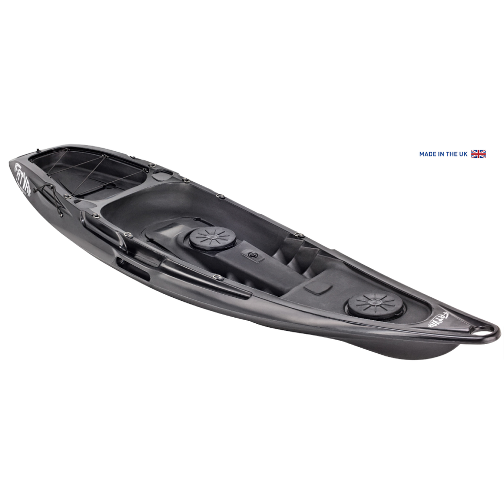 Kaafu Eco Solo Kayak - 100% Ocean Plastic Black Lightweight & Stable ...